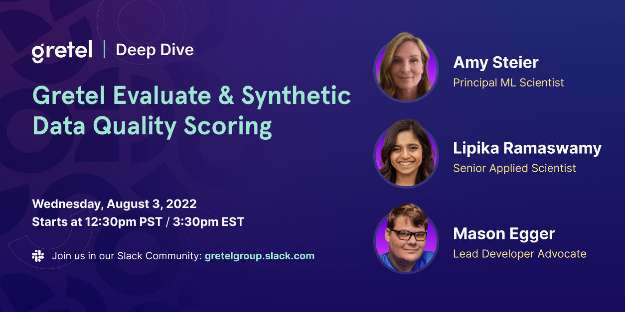 Deep Dive: Gretel Evaluate & Synthetic Data Quality Scoring